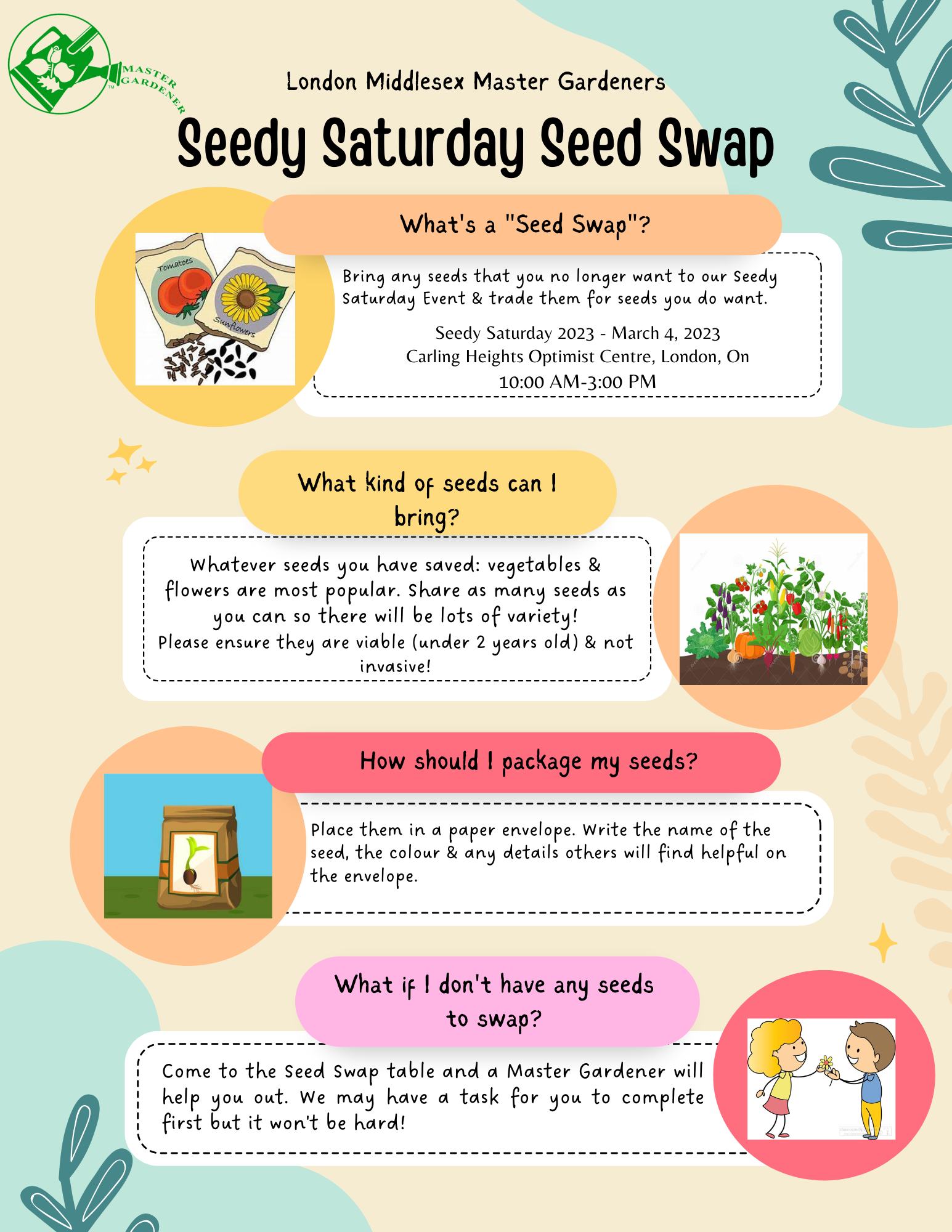 Seedy Saturdays and Sundays – What are They? | The Peterborough & Area ...